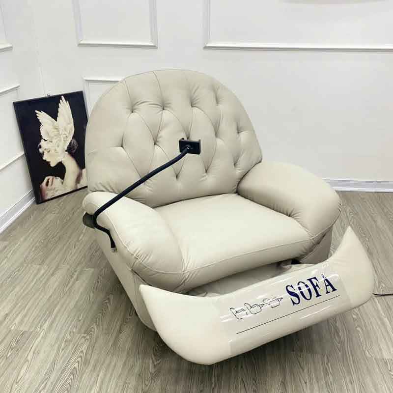Ghế sofa lười chân xoay thư giãn nằm ngả chỉnh điện nhiều nấc GG998 | Nội Thất Hữu Bằng